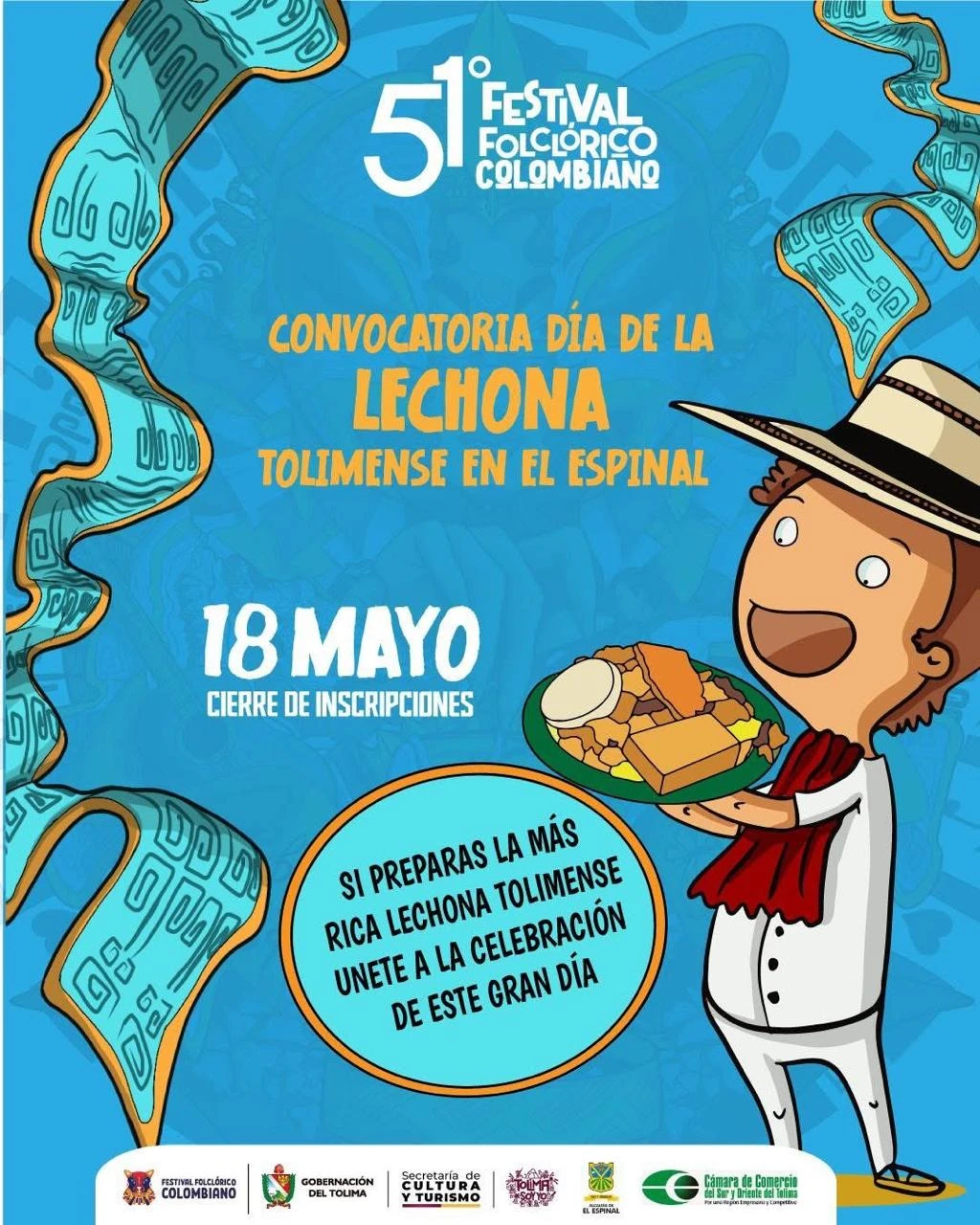 Convocatoria Día de la Lechona Tolimense en el Espinal - Dirección de Cultura Departamental del ...